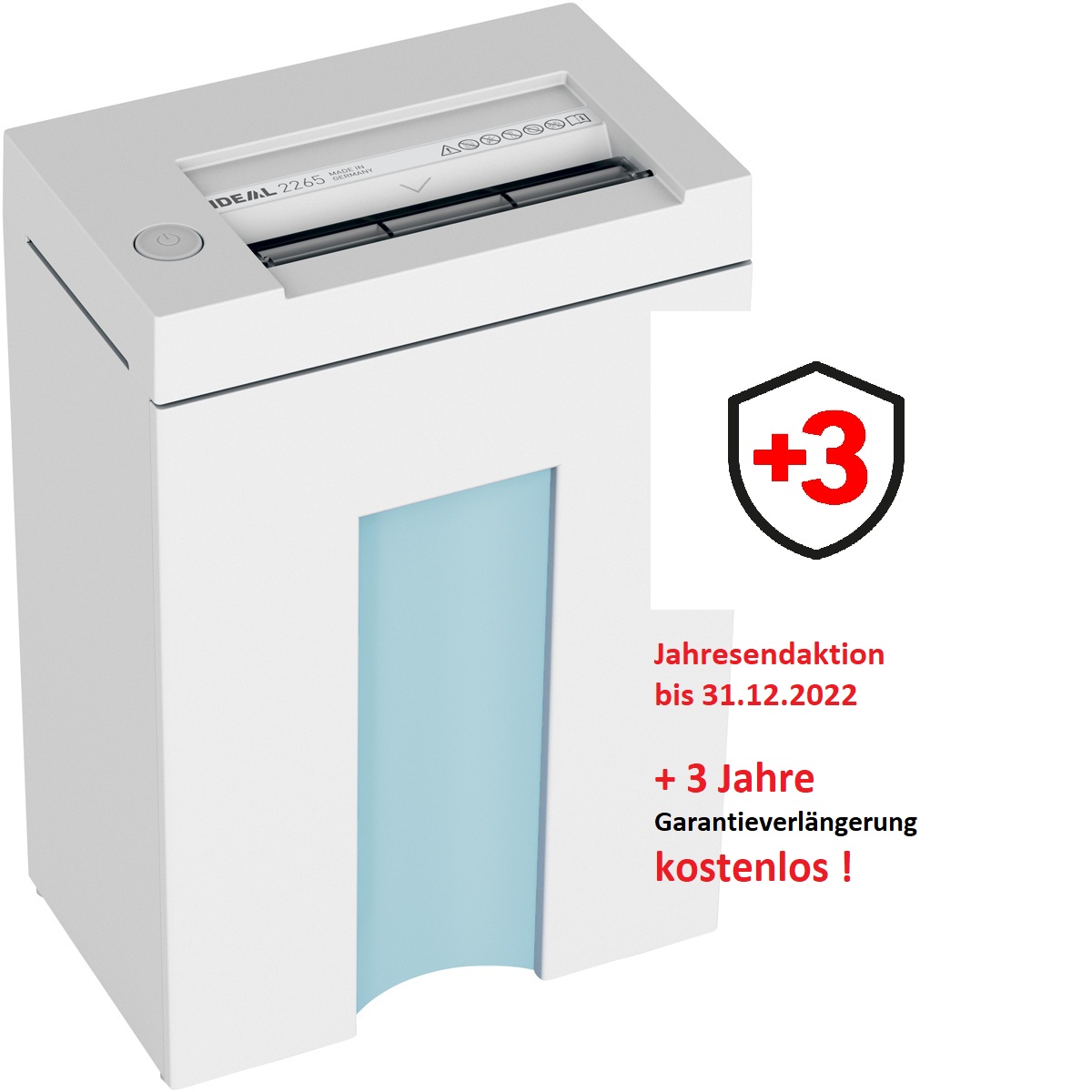 Aktenvernichter IDEAL 2265 CC 2 x 15 mm - Kisling GmbH